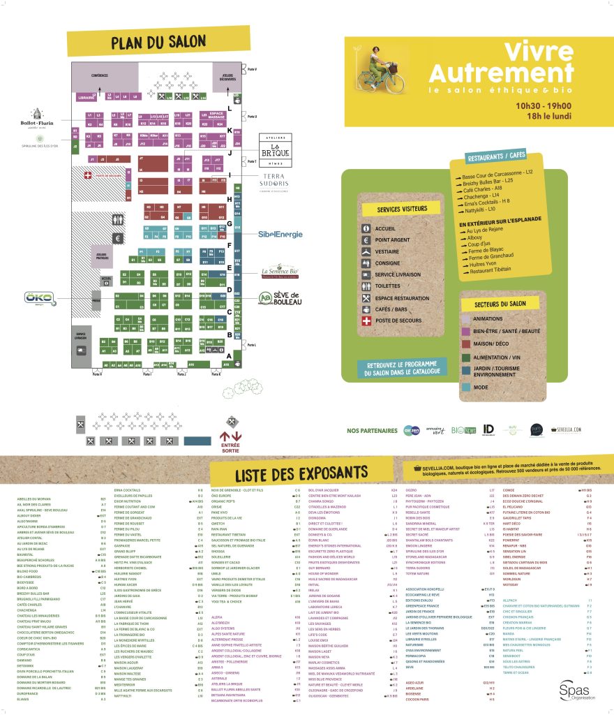 Le plan du salon 2024 - Parc Floral de Paris